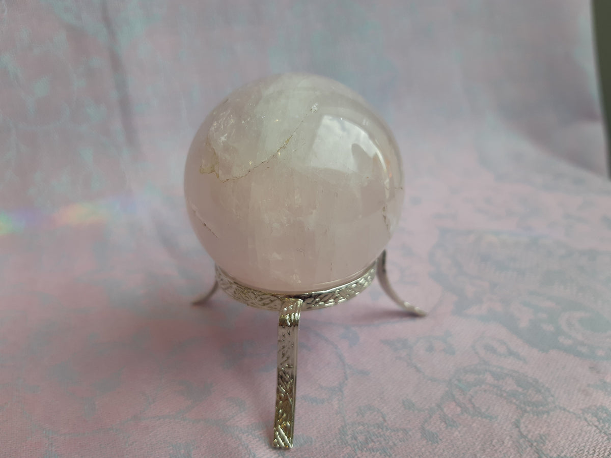 Rose Quartz Sphere – The Garden of Light